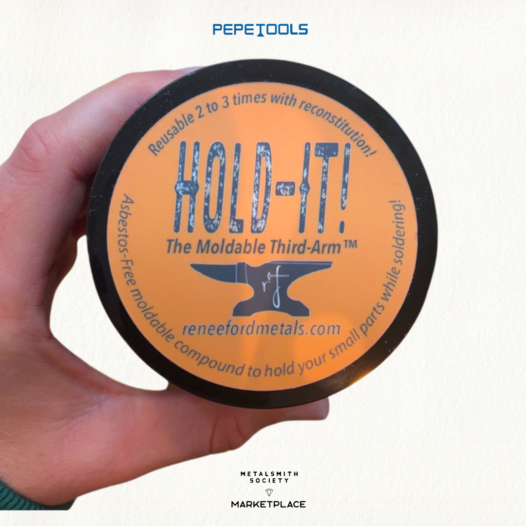 Hold-It! The Moldable Third Arm Solder Positioning Clay by Renee Ford – Metalsmith Society